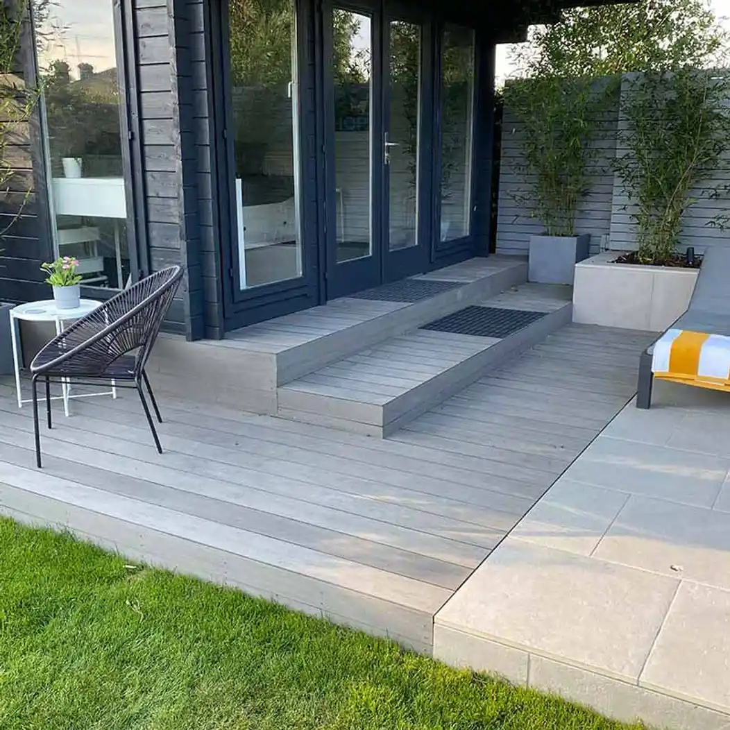 Pebble Grey Brushed | Composite Decking UK