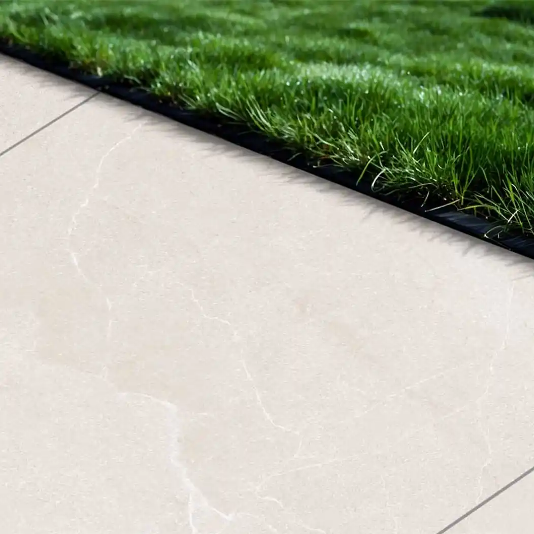 Piazza White 900x900 Porcelain Paving | Large Slabs