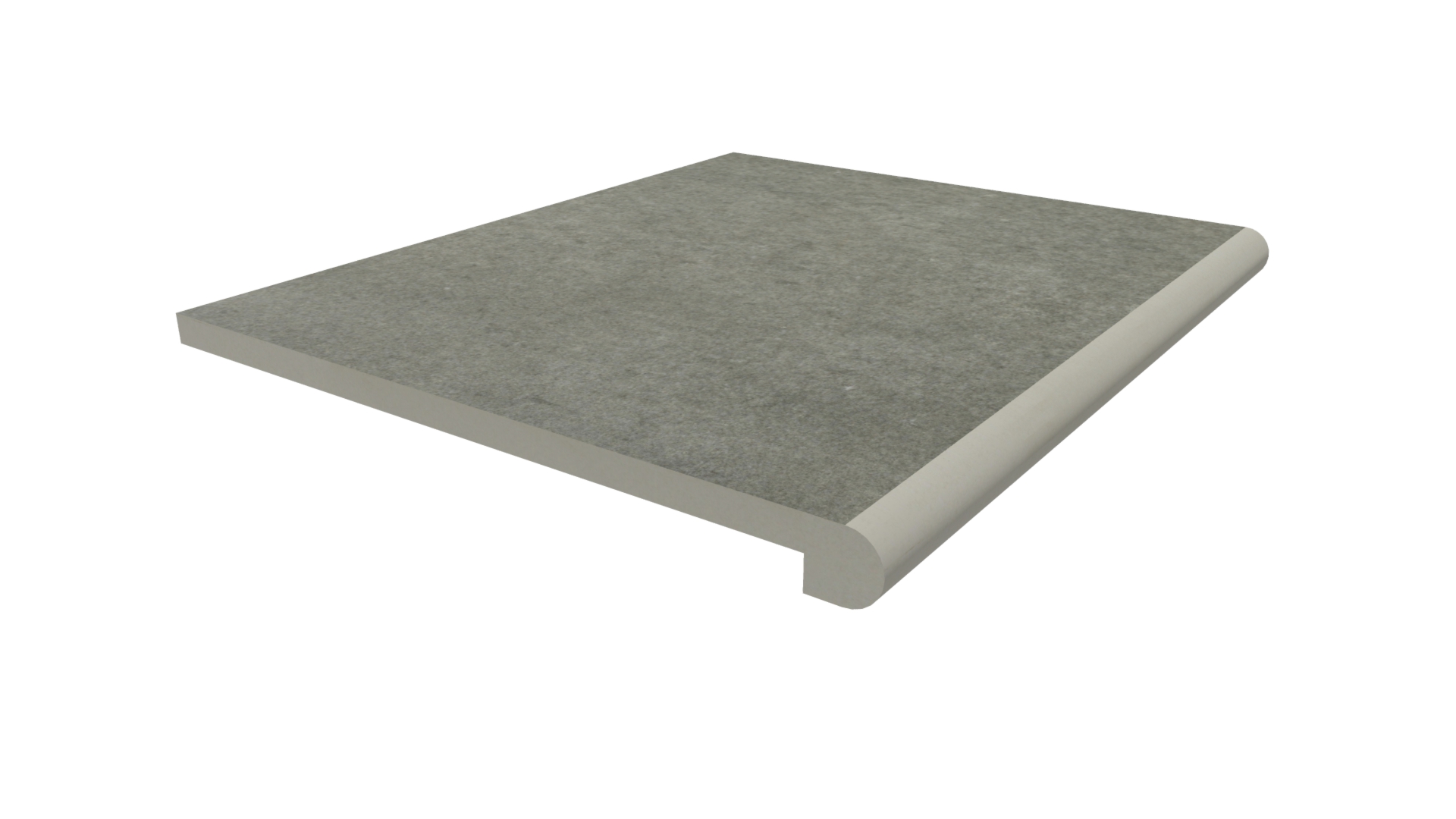 Steel Grey Porcelain | Bullnose Steps